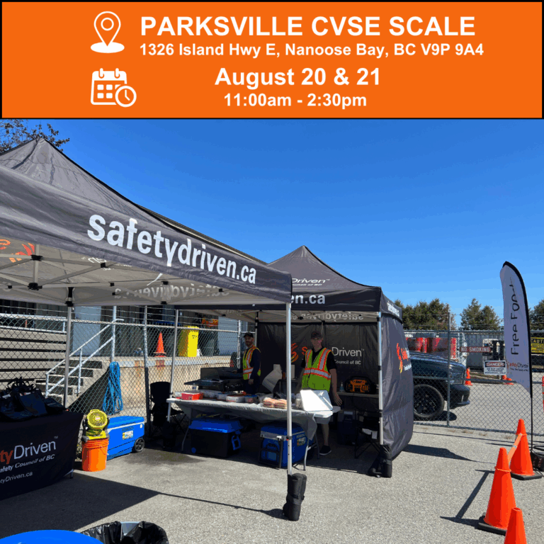 Pop-Up Safety Barbecue – Parksville CVSE Scale - Safety Driven - TSCBC